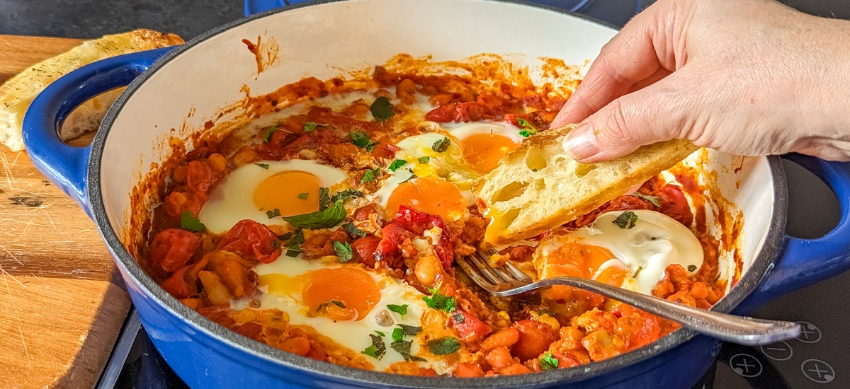 Moroccan shakshuka - Candyflosslife